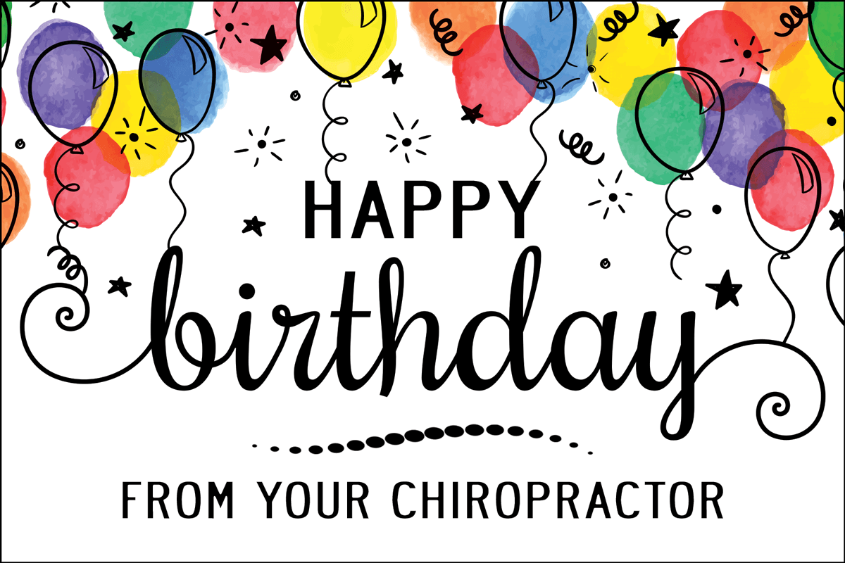 Chiropractic Birthday Postcards (CHIBIRTH49) | Purchase Birthday ...